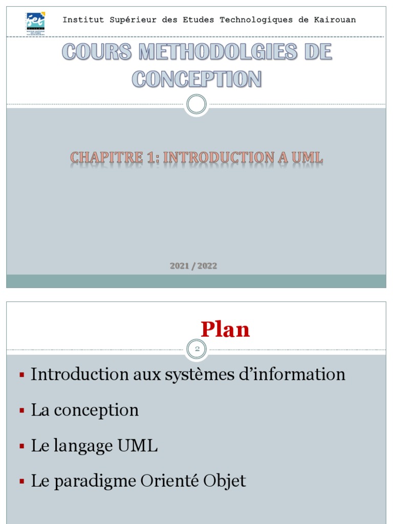 Introduction au langage UML | PDF | Langage de Modélisation Unifié ...