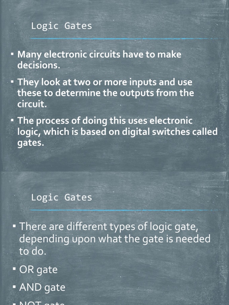 Logic Gates Revision | PDF | Logic Gate | Electronic Circuits