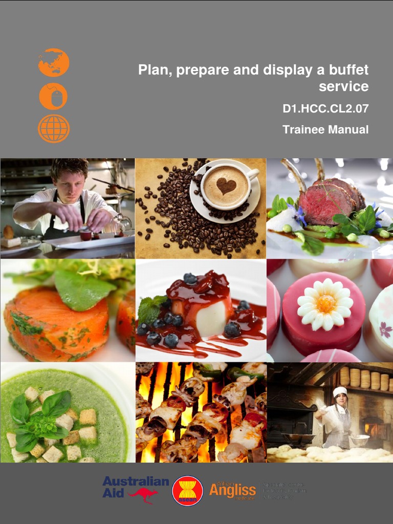 Plan, Prepare and Display A Buffet Service: D1.HCC - CL2.07 Trainee ...