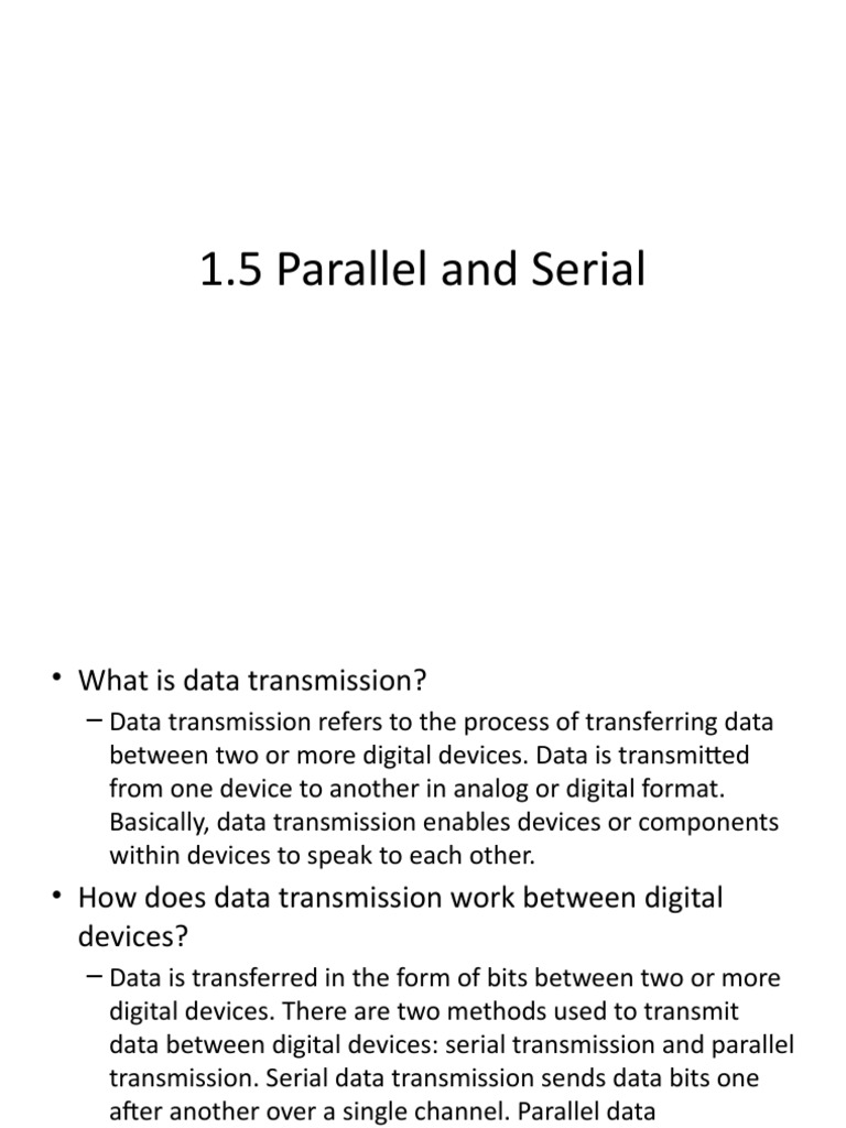 Data transmission methods | PDF | Data Transmission | Bit