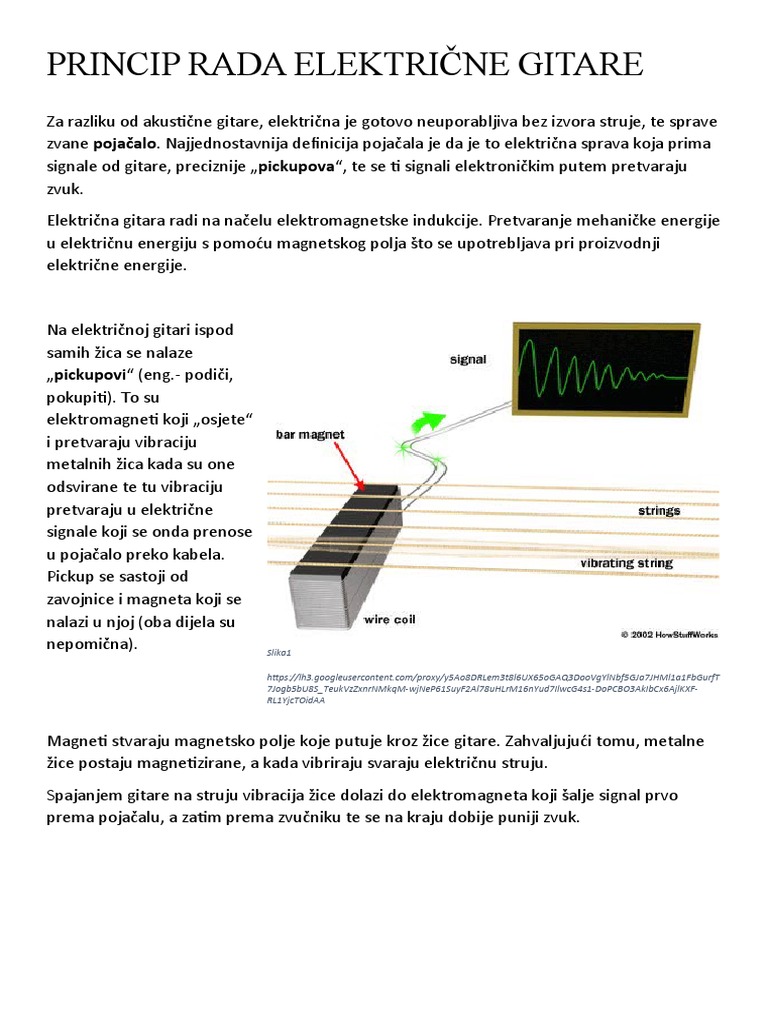 Princip Rada Električne Gitare | PDF