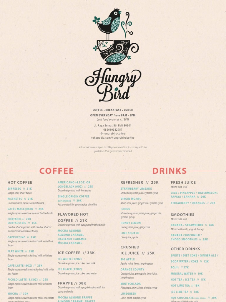 HB Menu Linktree | PDF | Salad | Pancake