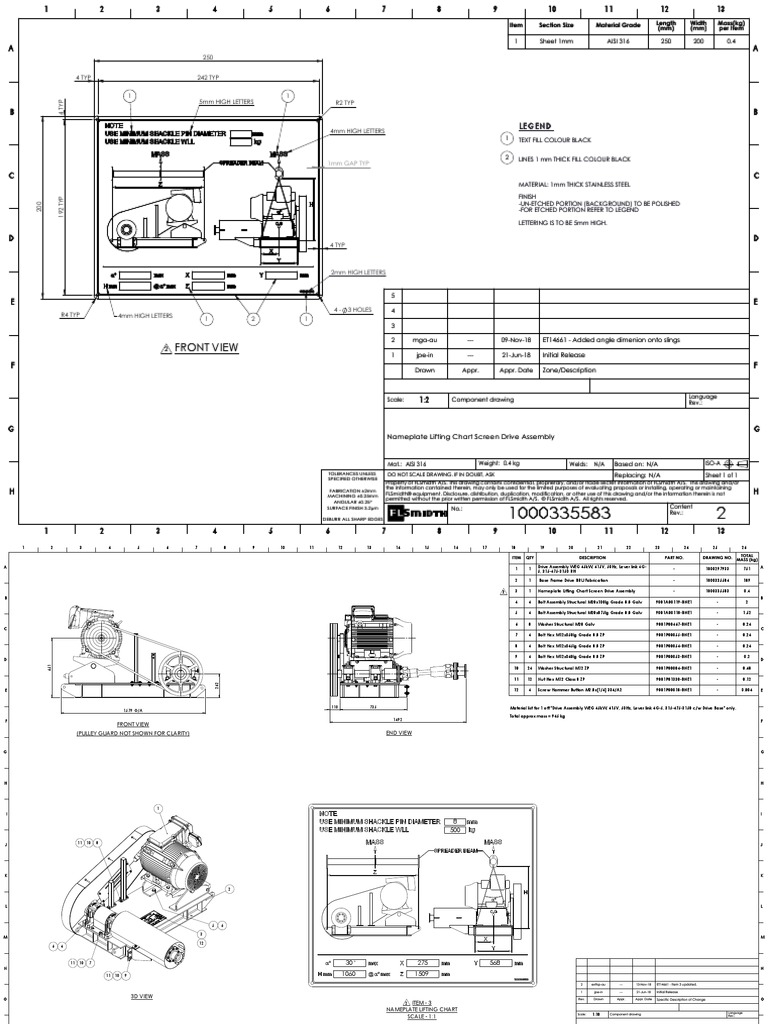Front View: Legend Legend | PDF