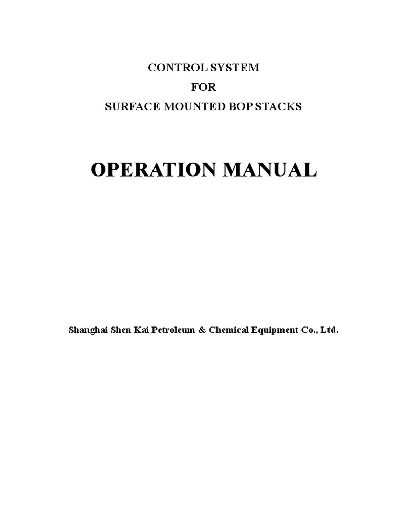 Remote Control Unit Manual Book | PDF | Valve | Pump