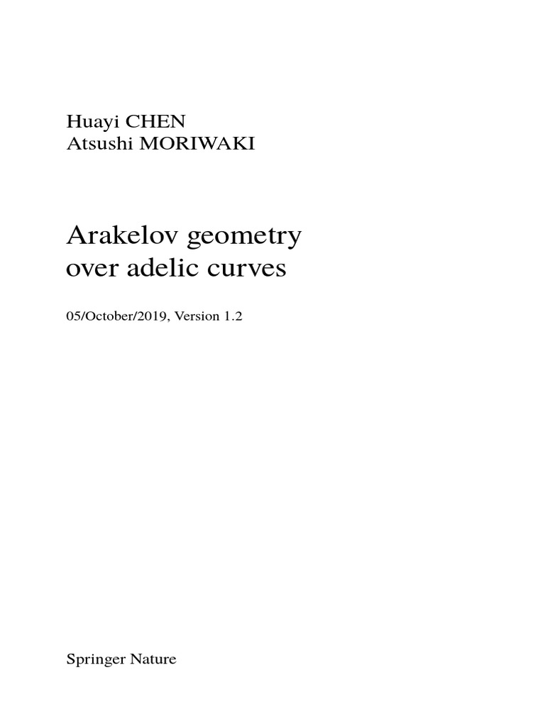 Adelic Curve | PDF | Field (Mathematics) | Vector Space