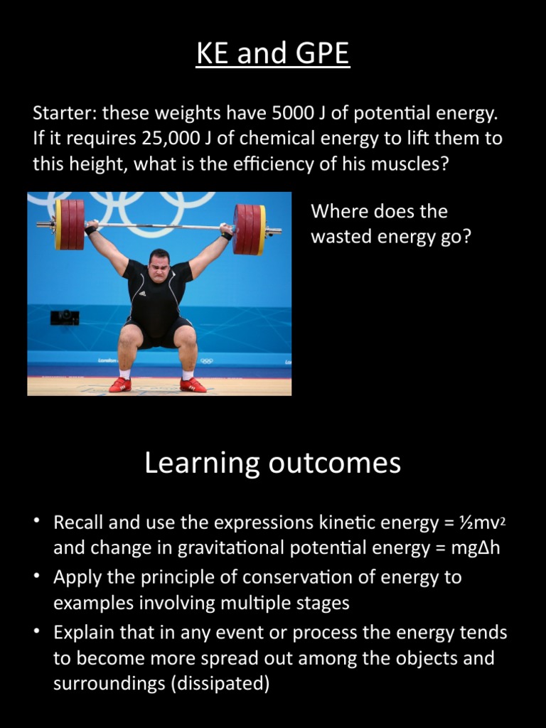 Lesson 2 - KE and GPE | PDF | Potential Energy | Mass