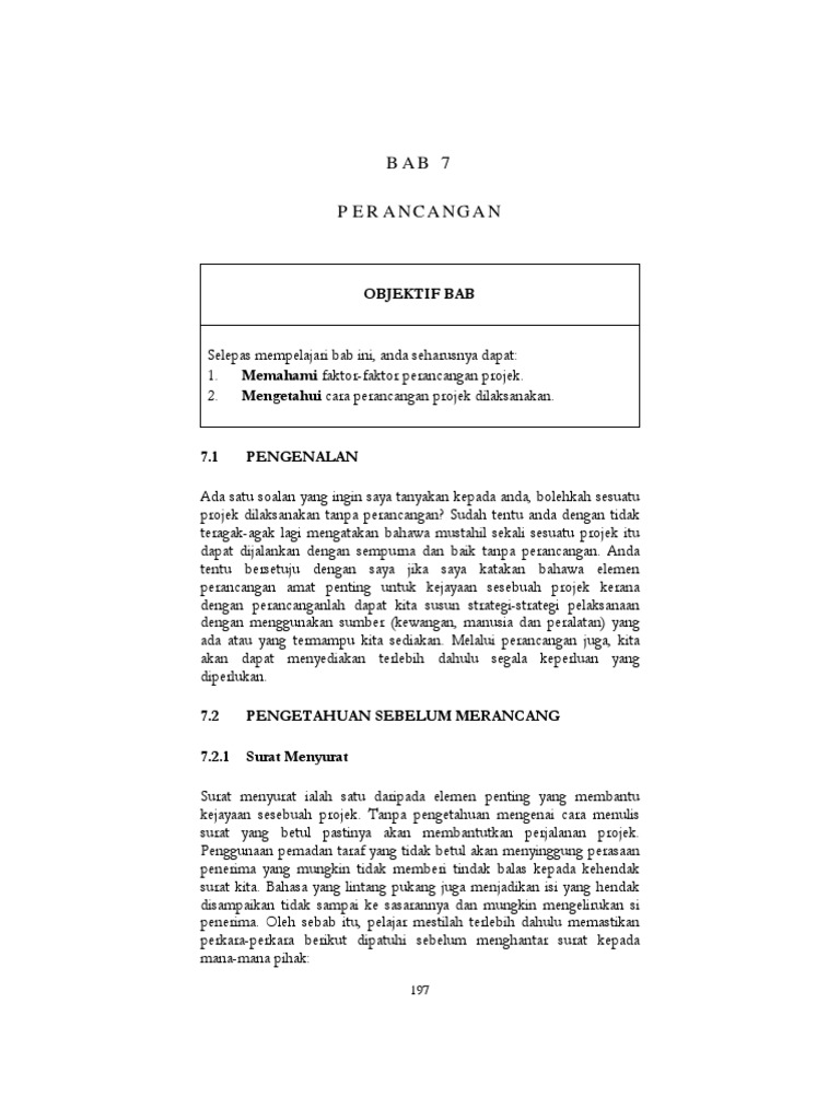 Pel.07 Perancangan | PDF