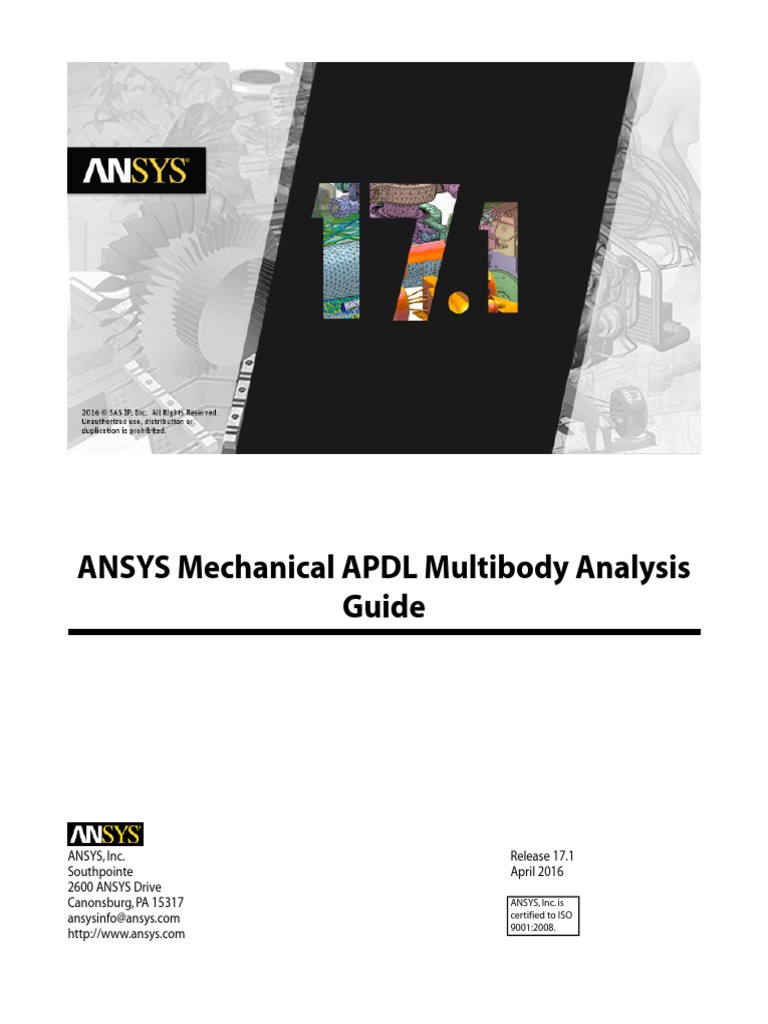 ANSYS Mechanical APDL Multibody Analysis Guide | PDF | Finite Element ...