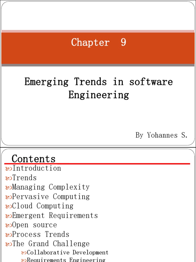 Lecturenote - 1938410780chapter 9 - Emerging Trends in Software ...