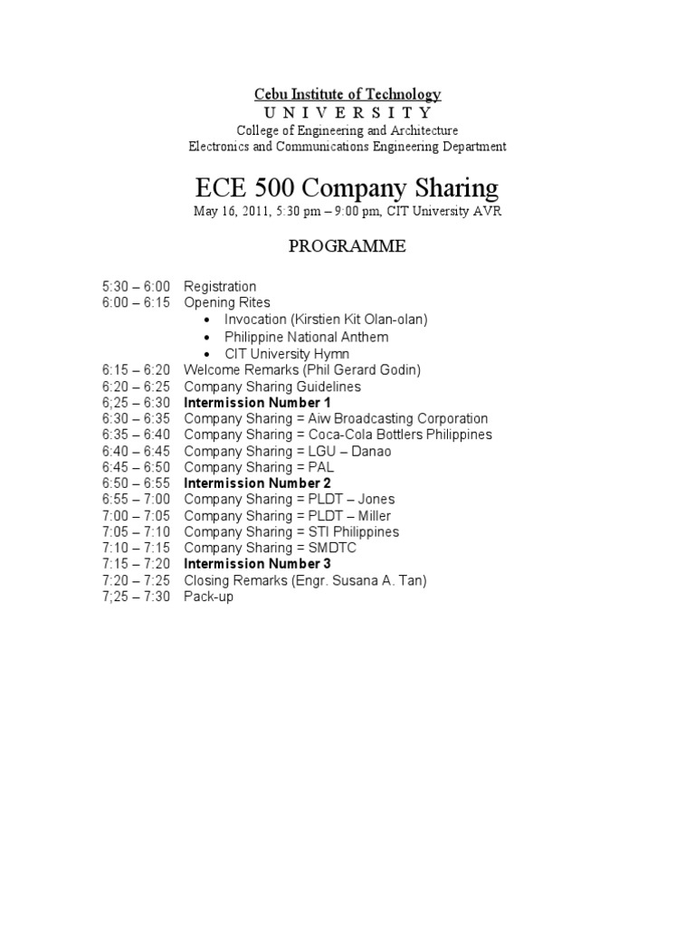 OJT Company Sharing Programme | PDF