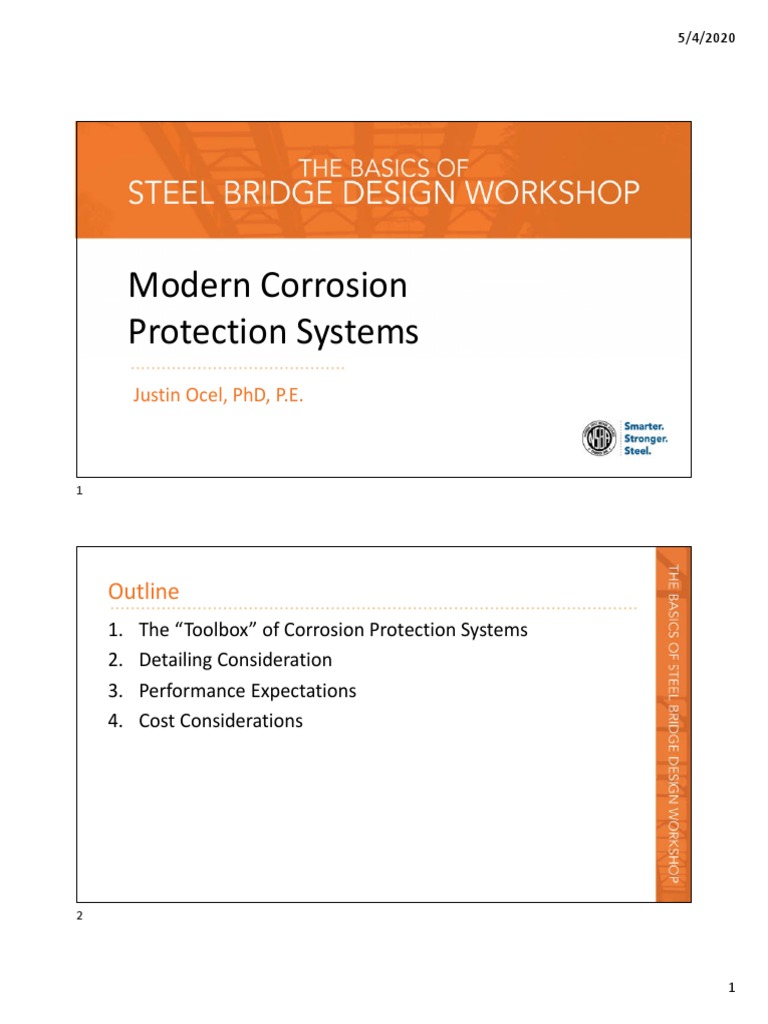 Modern Corrosion Protection Systems: Outline | PDF | Corrosion ...