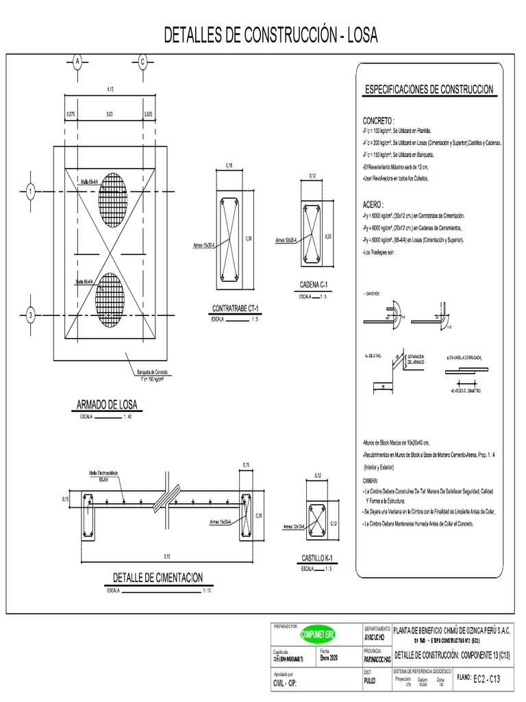 EC2-C13 - Garita - Control - Detalles Cons | PDF | Materiales de ...