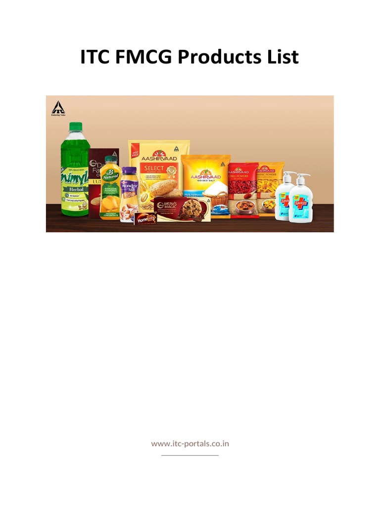 ITC FMCG Products List: WWW - Itc-Portals - Co.in | PDF | Food And ...