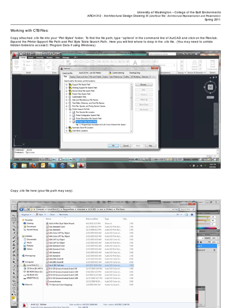 Working with CTB Files in AutoCAD | PDF | Color | Graphic Design