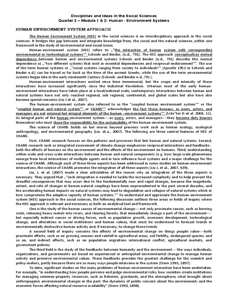 Disciplines and Ideas in The Social Sciences Quarter 2 - Module 1 & 2 ...