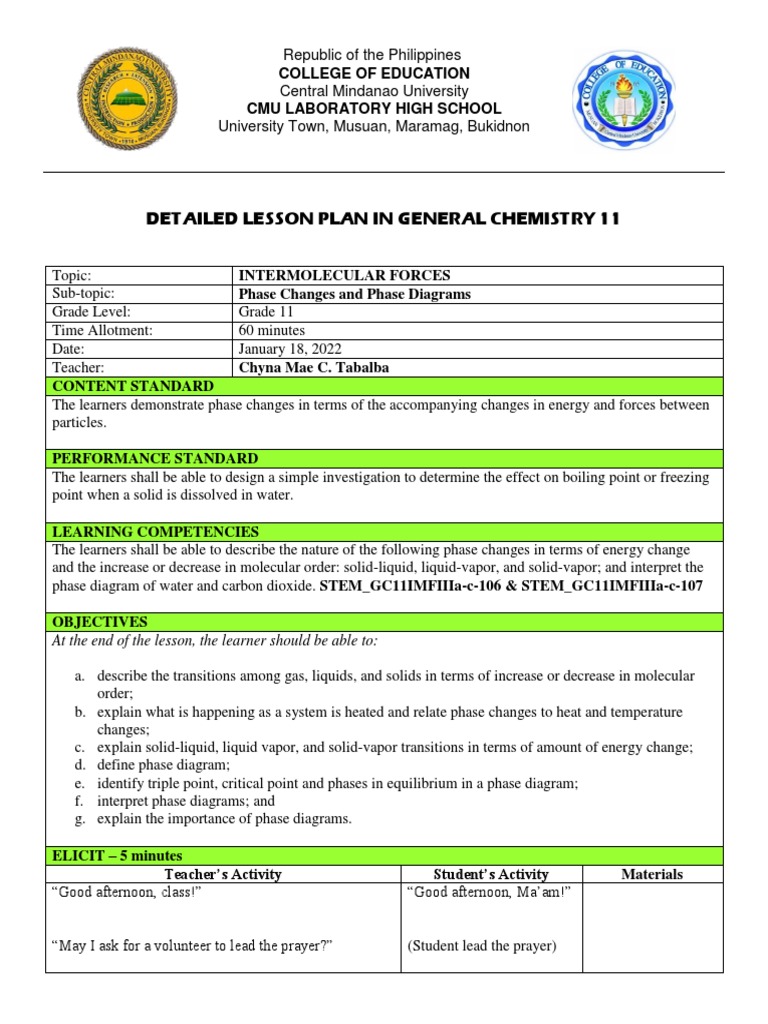 5 - Lesson Plan STEM - GC11IMFIIIa C 106 STEM - GC11IMFIIIa C 107 | PDF ...