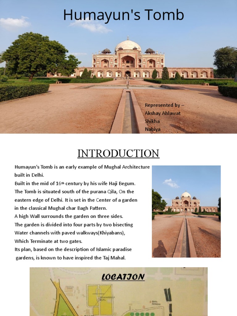 Humayun's Tomb Presentation | PDF | Architectural Elements ...