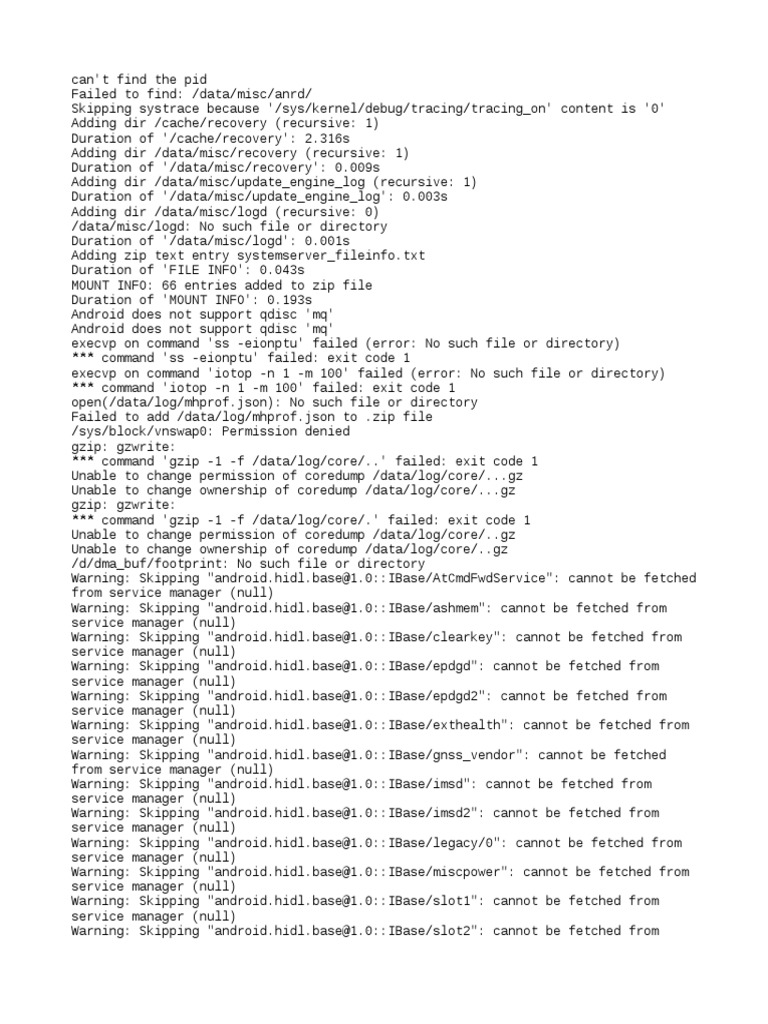 Bugreport 2022 01 04 15 15 29 Dumpstate - Log 29625 | PDF | Zip (File Format) | Software Engineering