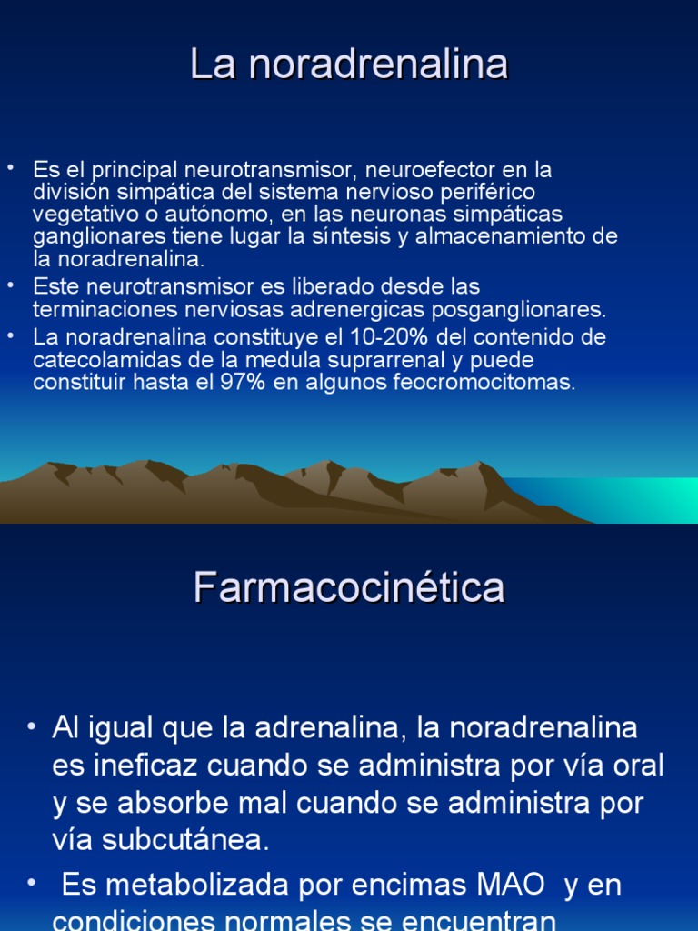 La noradrenalina: propiedades, mecanismo de acción, usos terapéuticos y ...