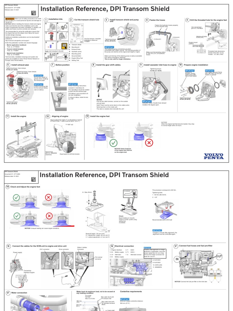Installation Reference, DPI Transom Shield | Download Free PDF ...