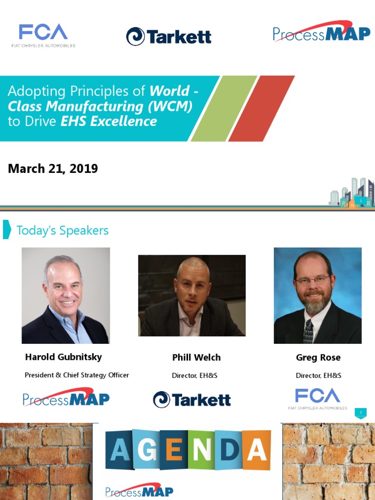 Adopting Principles of World Class Manufacturing WCM To Drive EHS ...