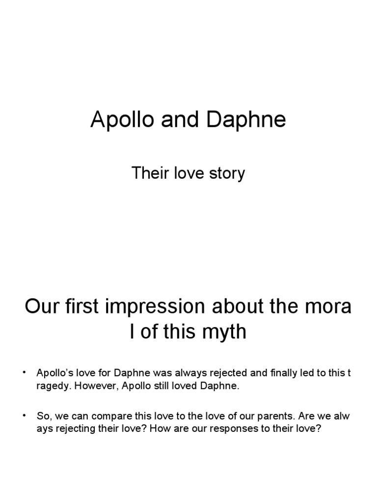 Apollo and Daphne: A Love Story Analysis | PDF