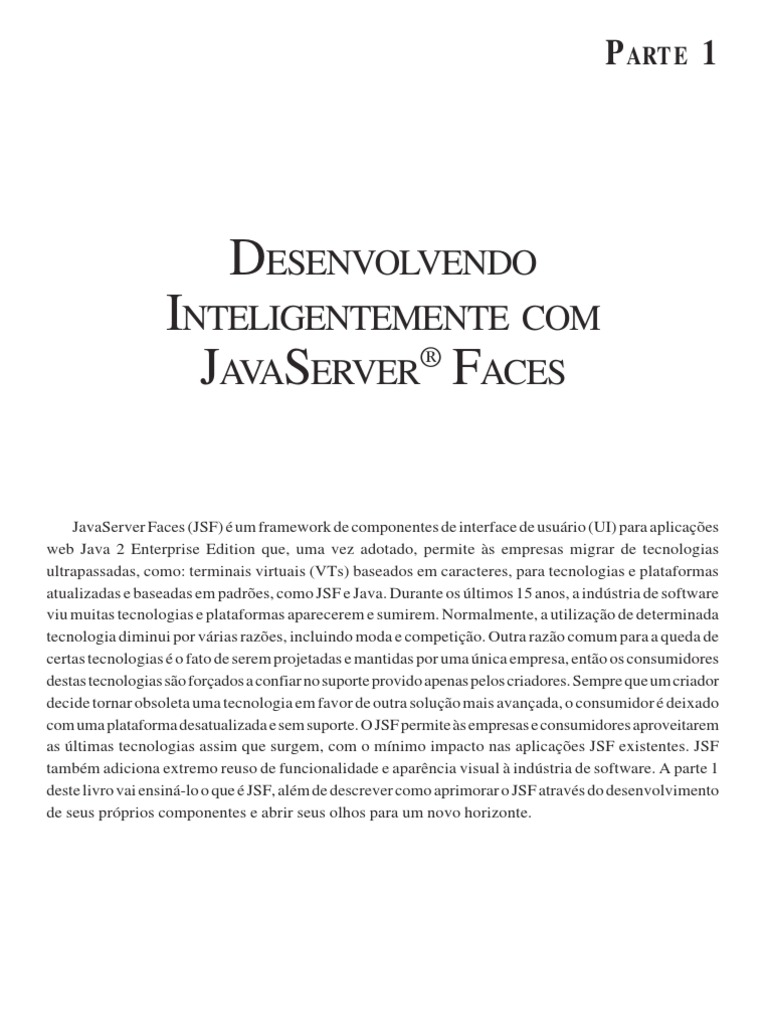 JSF Livro | PDF | Java Server Faces | Framework de software