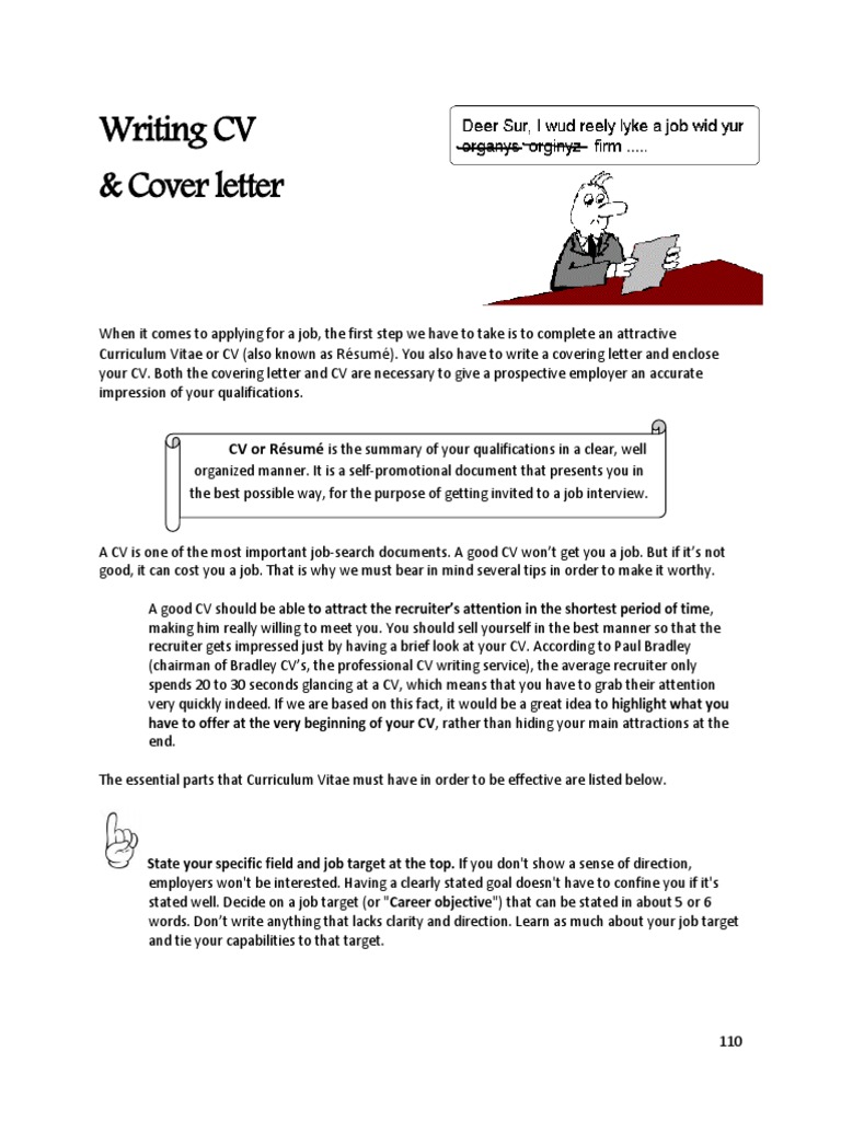 CV & Cover Letter Writing Guide | PDF | Résumé
