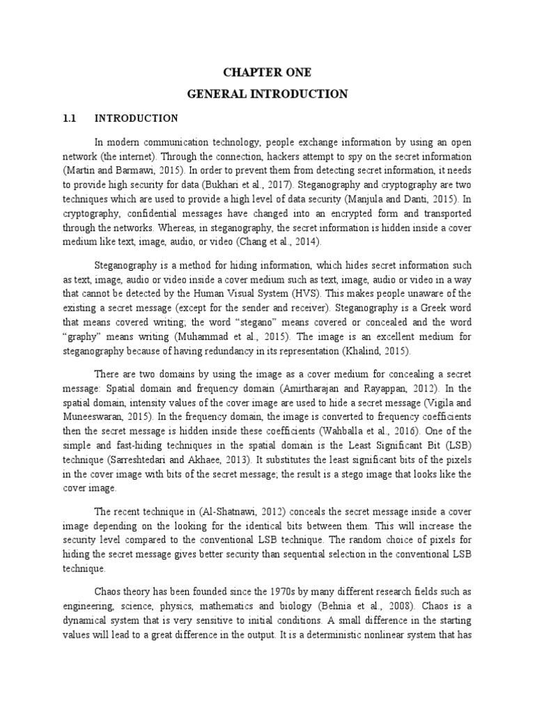 Chapter One General Introduction | PDF | Cryptography | Encryption