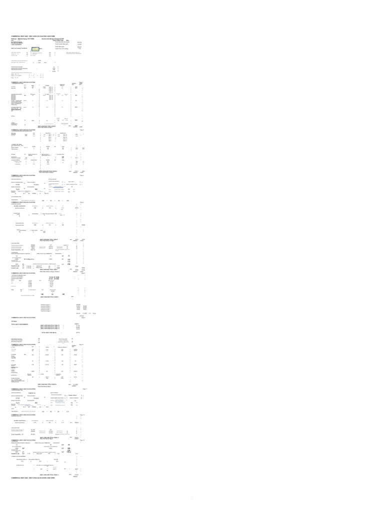 Commercial Heat Gain Loss Calculation | PDF | Ventilation (Architecture ...