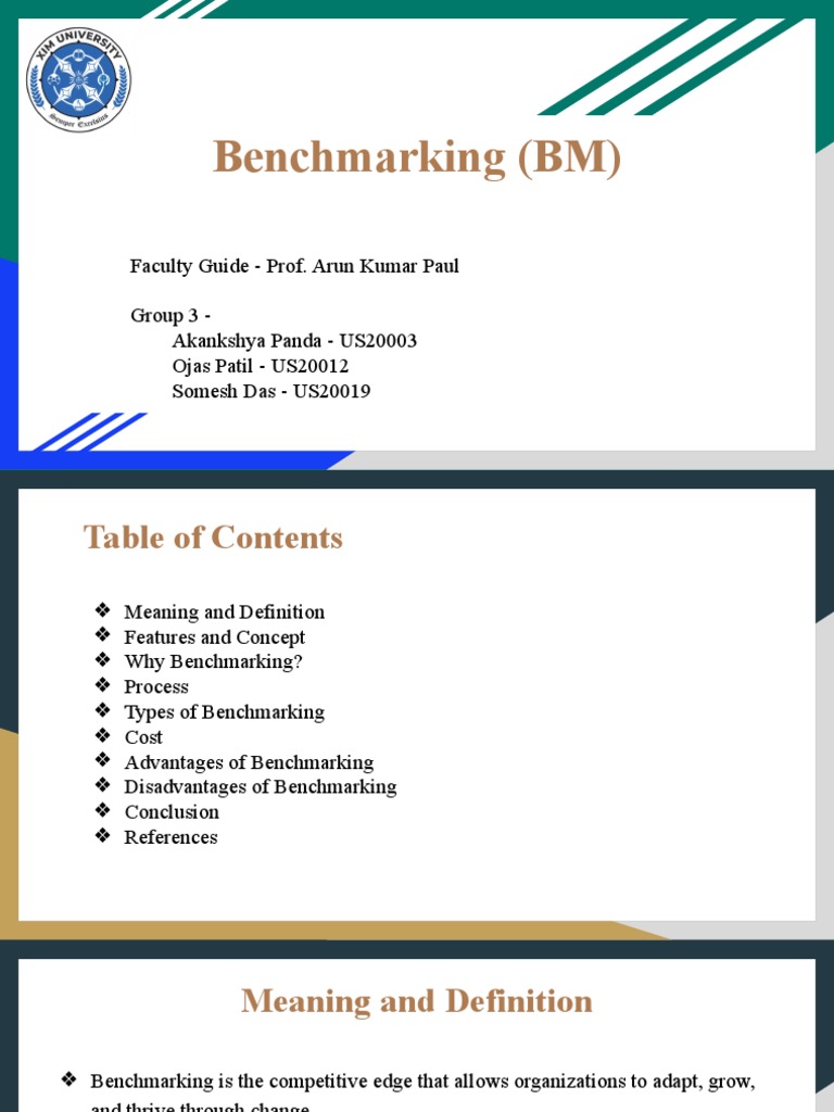 A Comprehensive Guide to Benchmarking: Definitions, Types, Processes ...
