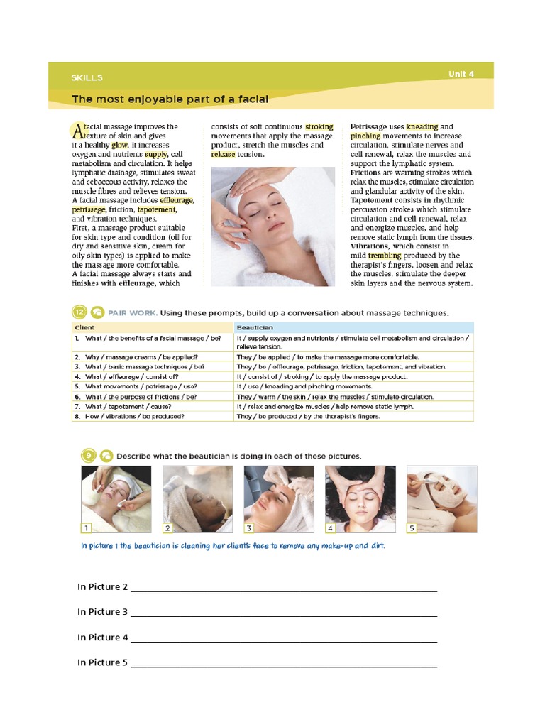 Worksheet Beautician 2 2 | PDF
