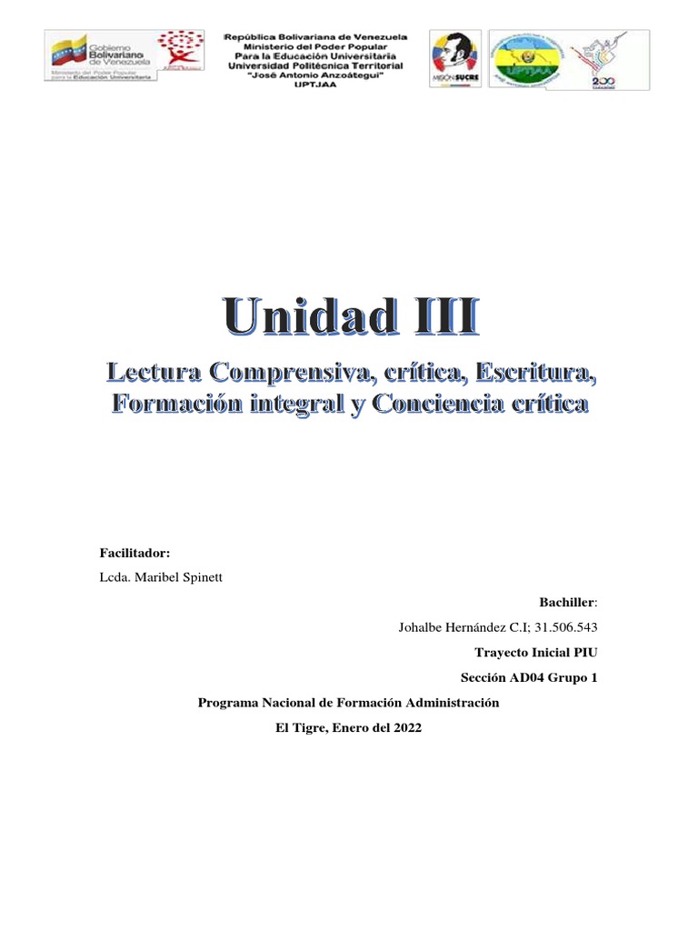 Unidad III Lenguaje | PDF | Narración | Escritura