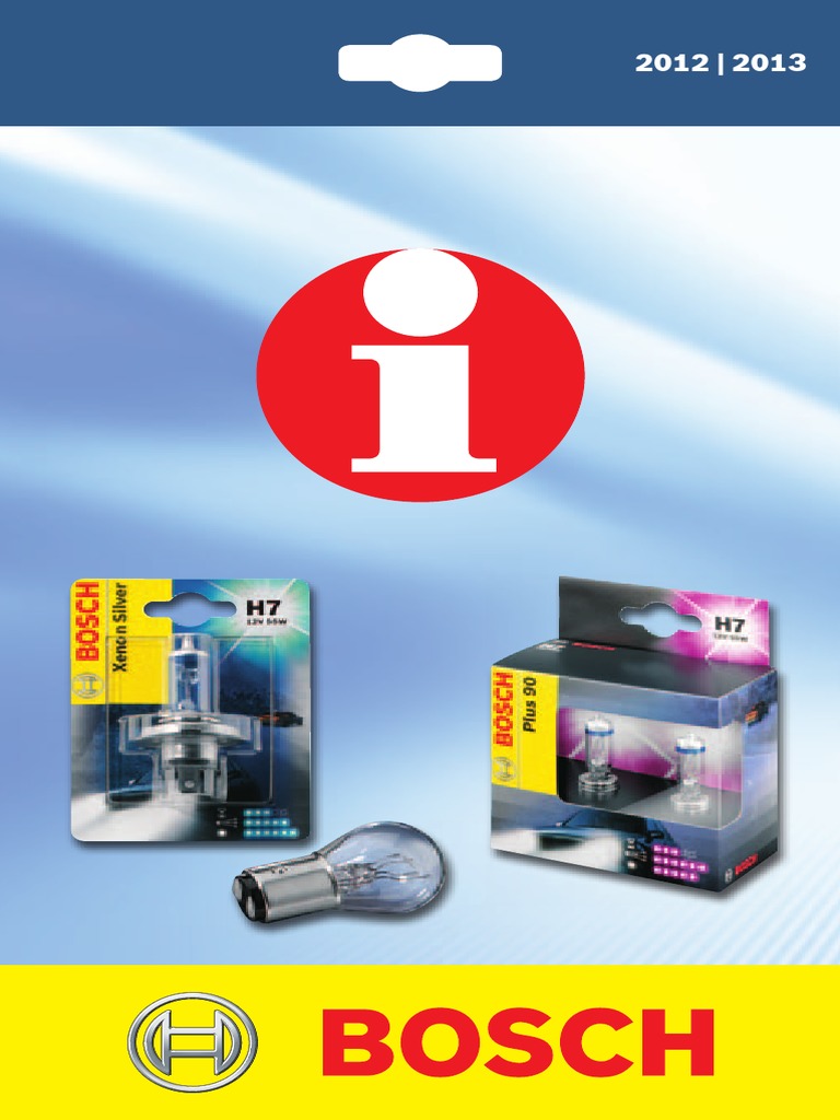 Bosch - Lighting Technology List Bulbs | PDF | Headlamp | Automotive ...