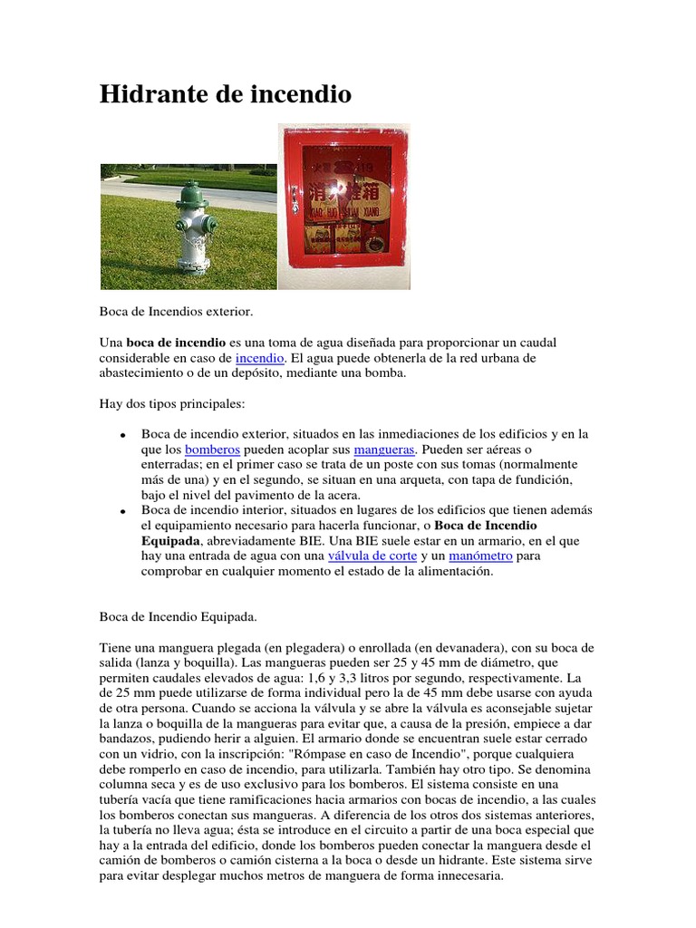 Hidrante de Incendio | PDF