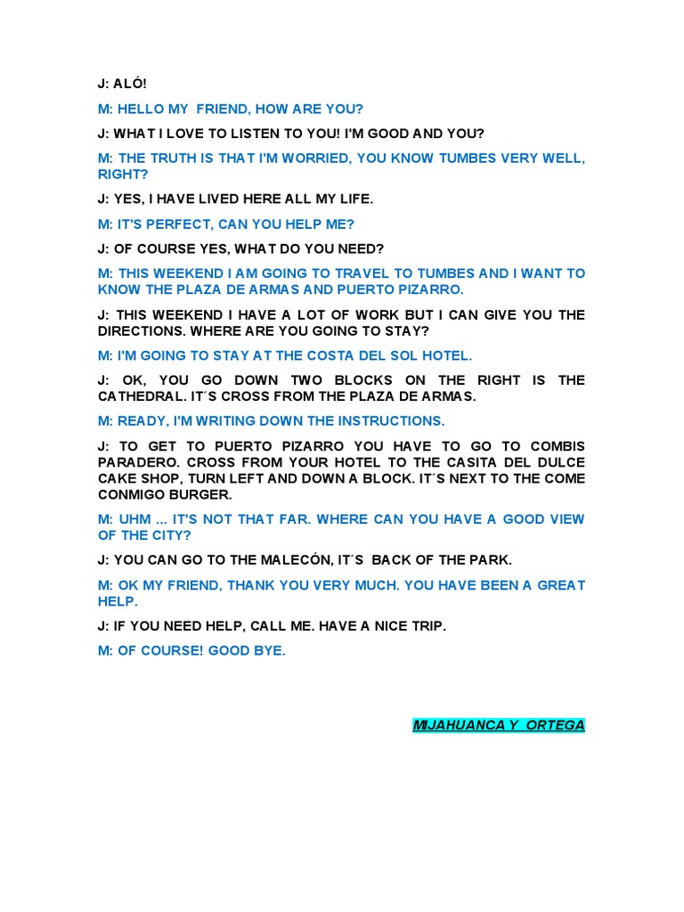 Address Conversation | PDF