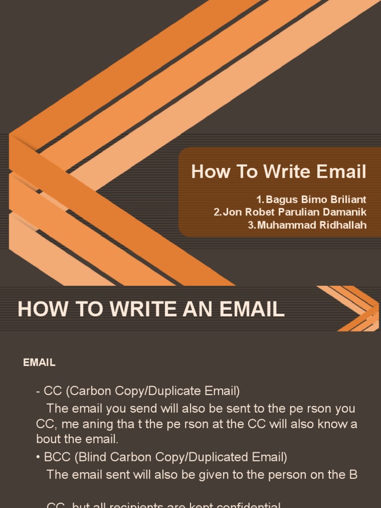 Encor - PPT - How To Write An Email | Download Free PDF | Hyperlink ...