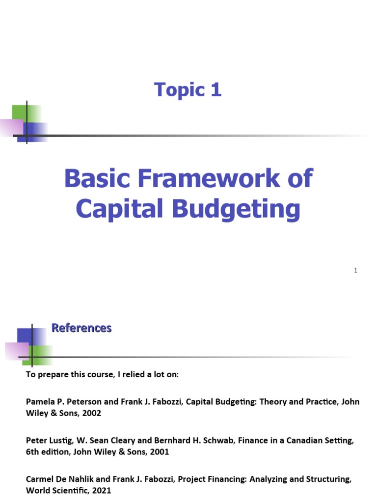 Capital Budgeting Introduction | PDF | Net Present Value | Business
