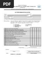 Ojt Daily Time Record | PDF