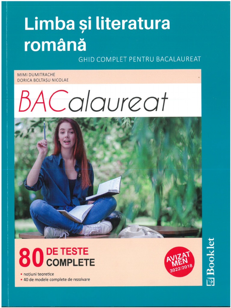 Bacalaureat 80 Teste Complete Editura Booklet | PDF