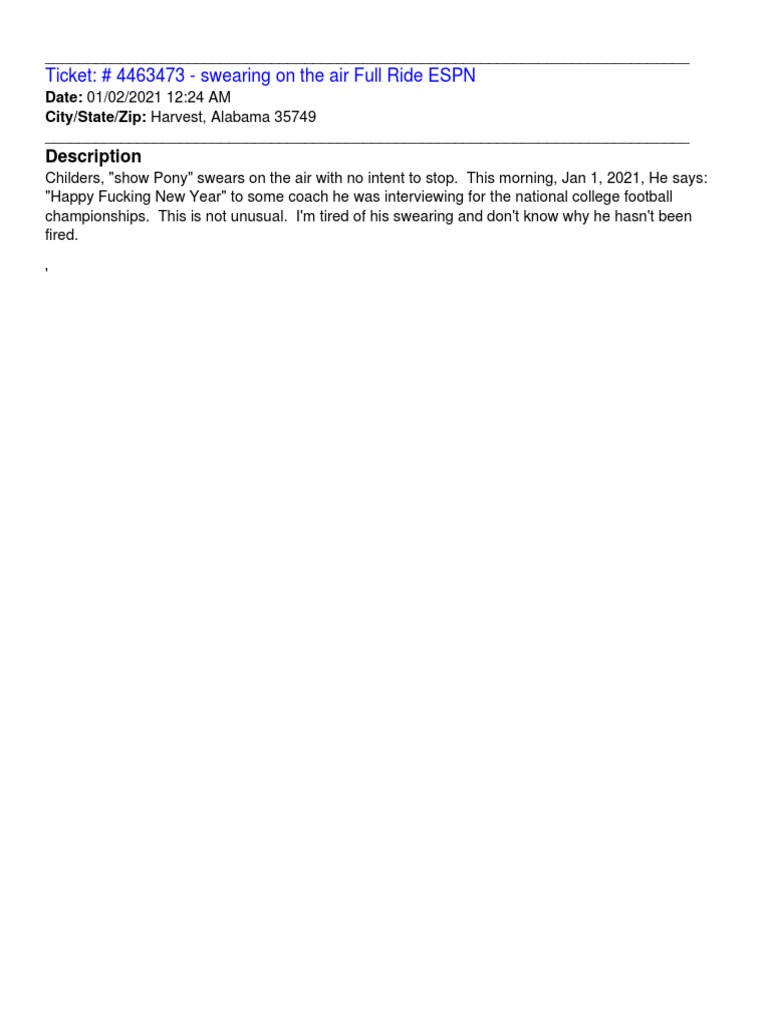 FCC Complaints 2021 | PDF | Cable Television | Mass Media