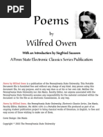 List of Poems by Wilfred Owen - Wikipedia | PDF