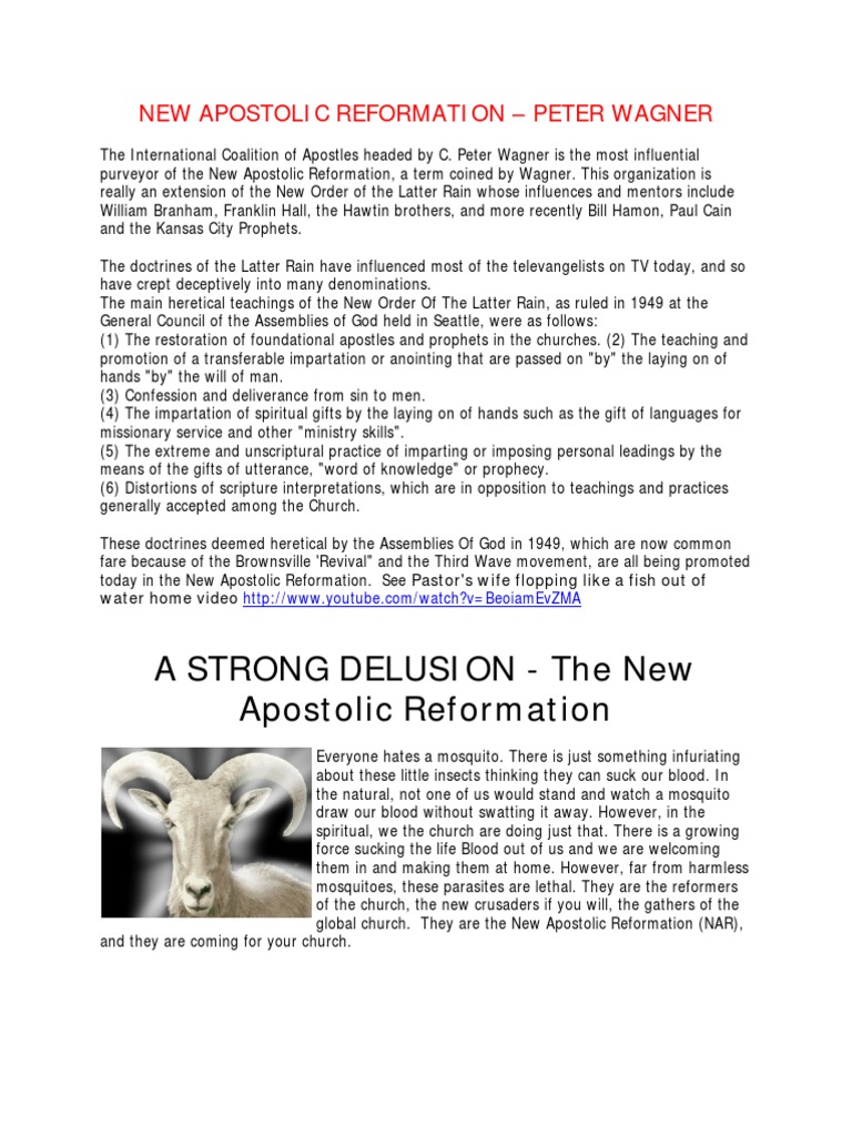 New Apostolic Reformation | PDF | Christian Denomination | Revelation