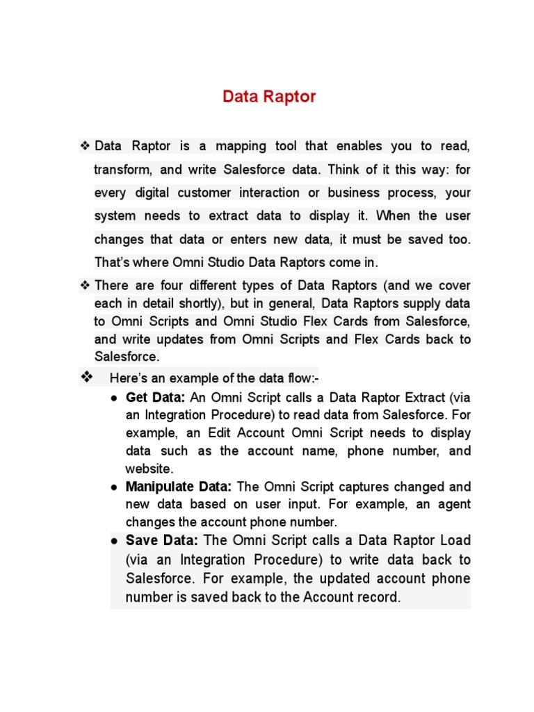 Data Raptor | PDF | Json | Xml