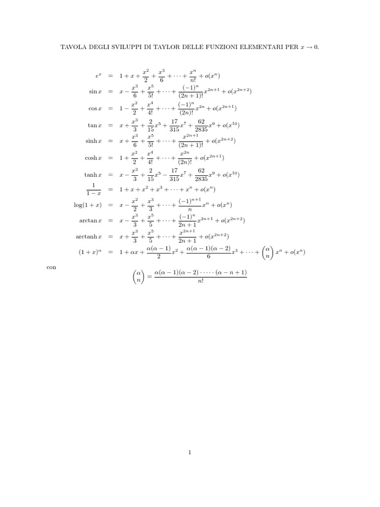 Taylor Series & Integrals Guide | PDF | Mathematical Analysis | Real ...