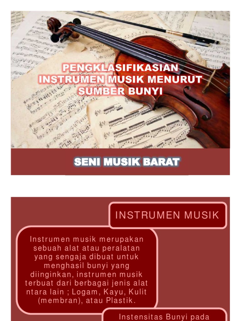 3 Pengklasifikasian Instrumen Musik Barat | PDF | Seni | Klasik