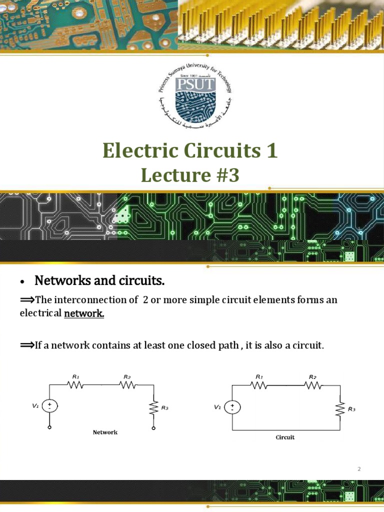 Networks, Circuits and Ohm's Law | PDF | Electrical Network | Electrical Resistance And Conductance