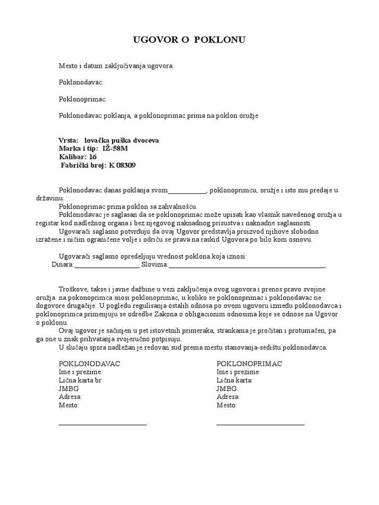 12 Ugovor o Oruzja 2 | PDF