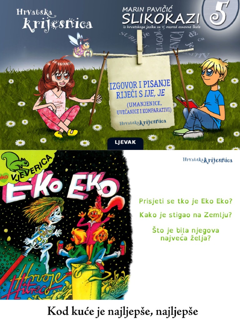 Pisanje Rijeci S Ije, Je | PDF