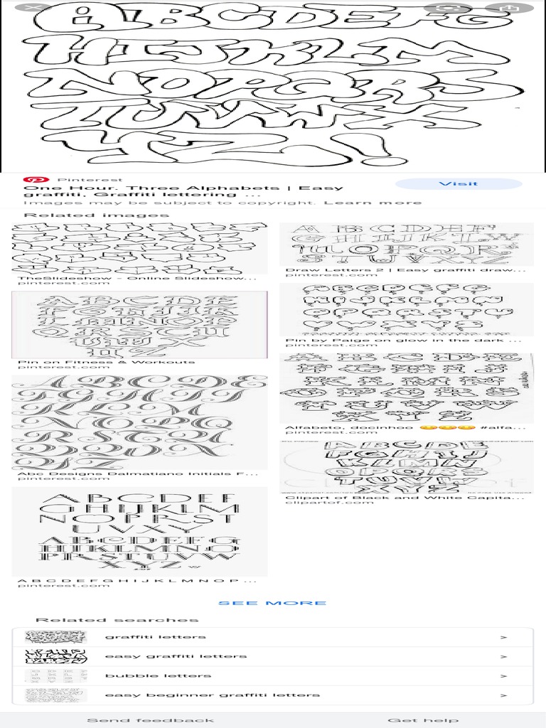 Easy Letter Drawing Designs - Google Search | PDF